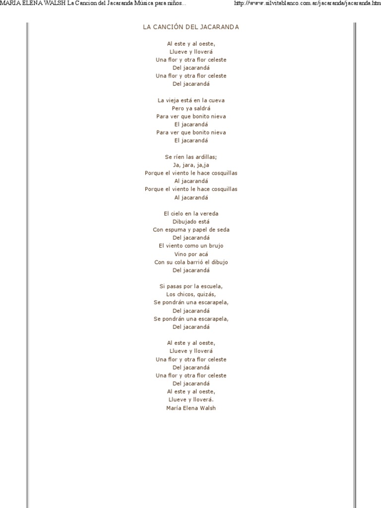 La Cancion Del Jacaranda | PDF | Naturaleza
