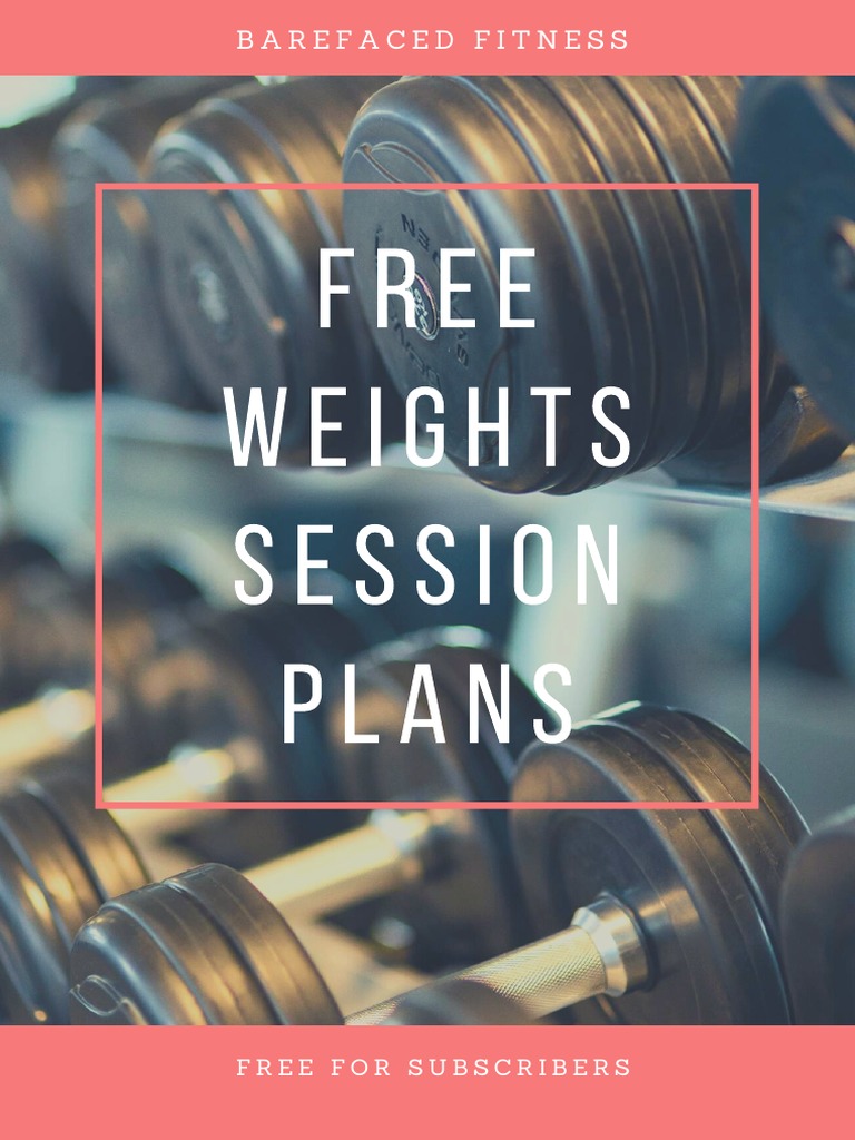 Free Weights Training Programme | PDF | Kettlebell | Weight Training