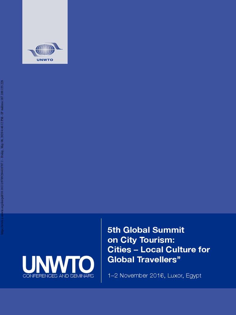 5th Global Summit On City Tourism, Cities - Local Culture For Global ...