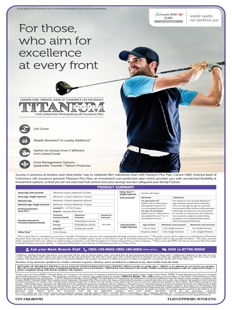 Titanium Plus Plan Web Flyer | PDF | Life Insurance | Underwriting