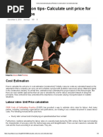 How To Prepare Detailed Unit Price Analysis - V5 - Updated - Corrected ...