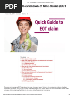 EoT Claim Template For Contractors | PDF | Business