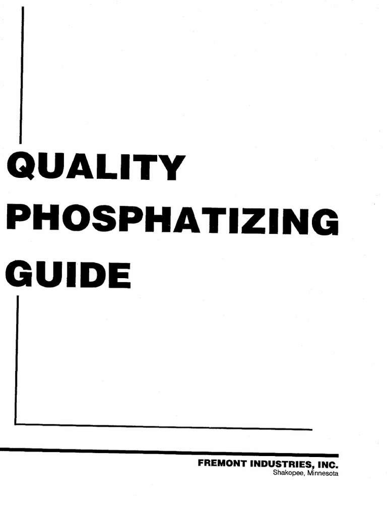 Phosphate Coatings: A Guide to Preparing Metals Through Phosphatizing ...