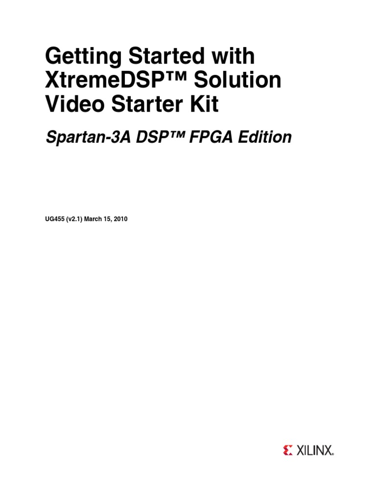 Getting Started With Xtremedsp™ Solution Video Starter Kit: Getting ...