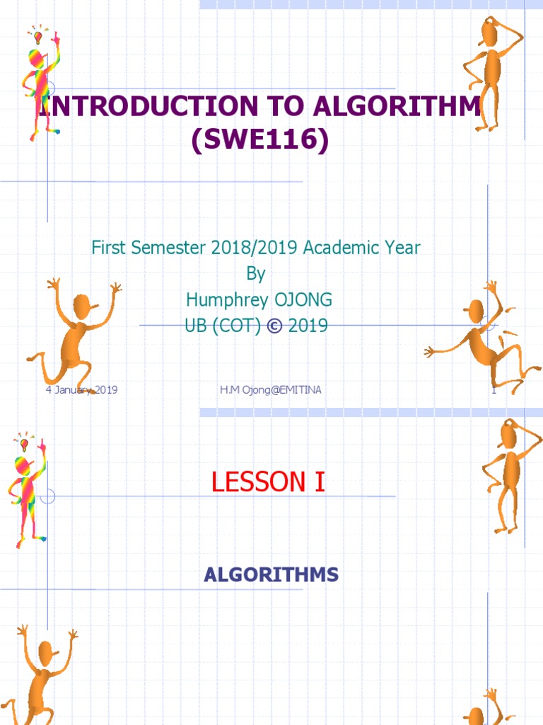 Swe116 Algorithms-1 | PDF | Algorithms | Mathematical Logic Swe116 Algorithms-1 | PDF | Algorithms | Mathematical Logic