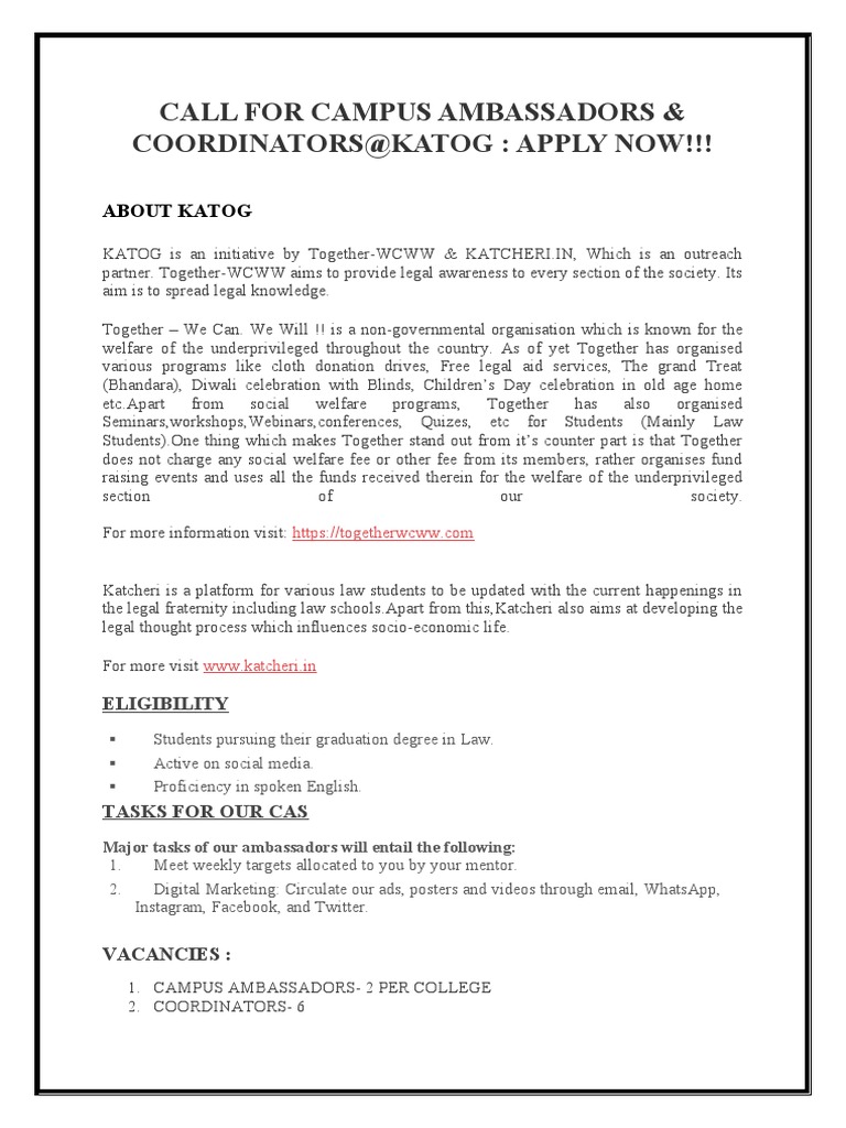 Call For Members | PDF