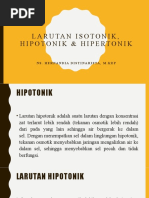 Larutan Hipertonik, Hipotonik Dan Isotonik | PDF