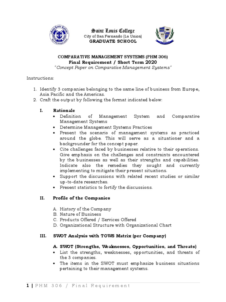 Comparative Management System | PDF | Swot Analysis | Cognition
