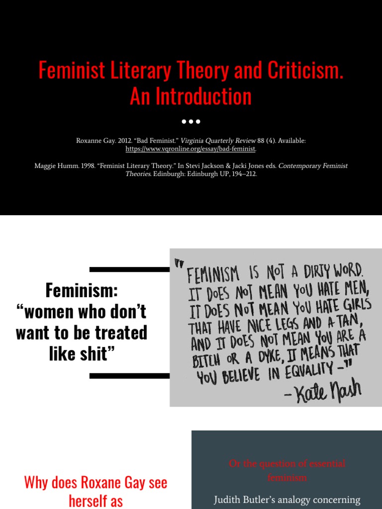 Feminist Literary Theory & Criticism - Presentation | PDF | Feminism ...