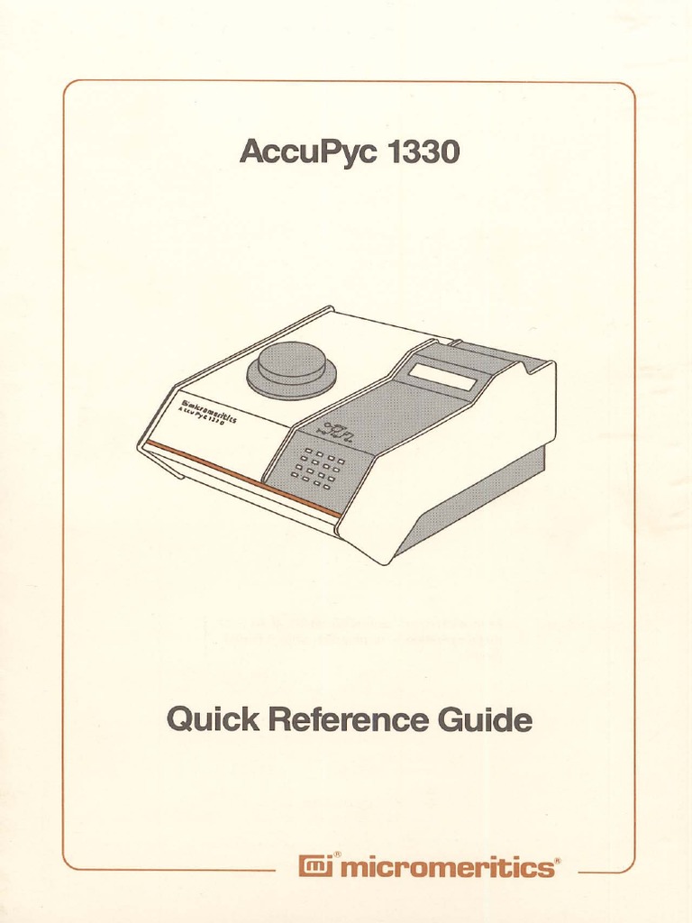 Accupyc1330 Manual PDF | PDF | Manufactured Goods | Nature
