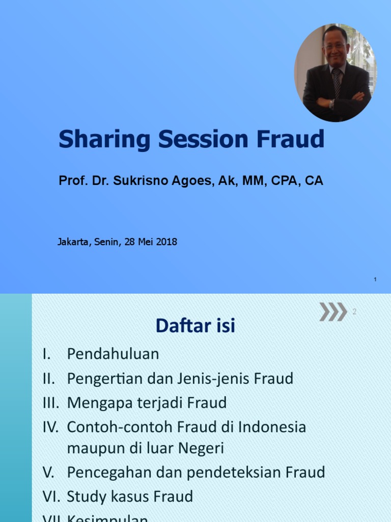 Materi Sharing Session Fraud - Ok | PDF | Fraud | Internal Control