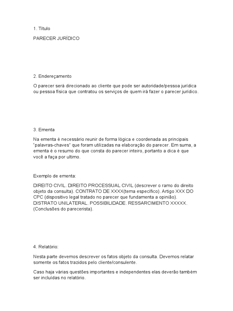 Estrutura de um Parecer Jurídico | PDF | Física | Justiça