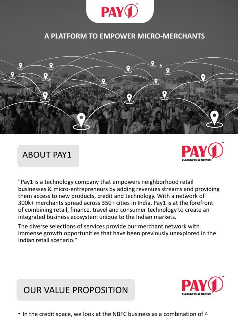 Pay1 - Proposal For Merchant Lending | PDF | Non Bank Financial ...