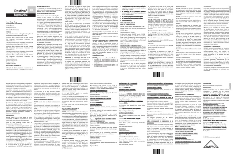 Restiva Pat Pil 6509583 V1 PDF | PDF | Benzodiazepinas | Química medicinal