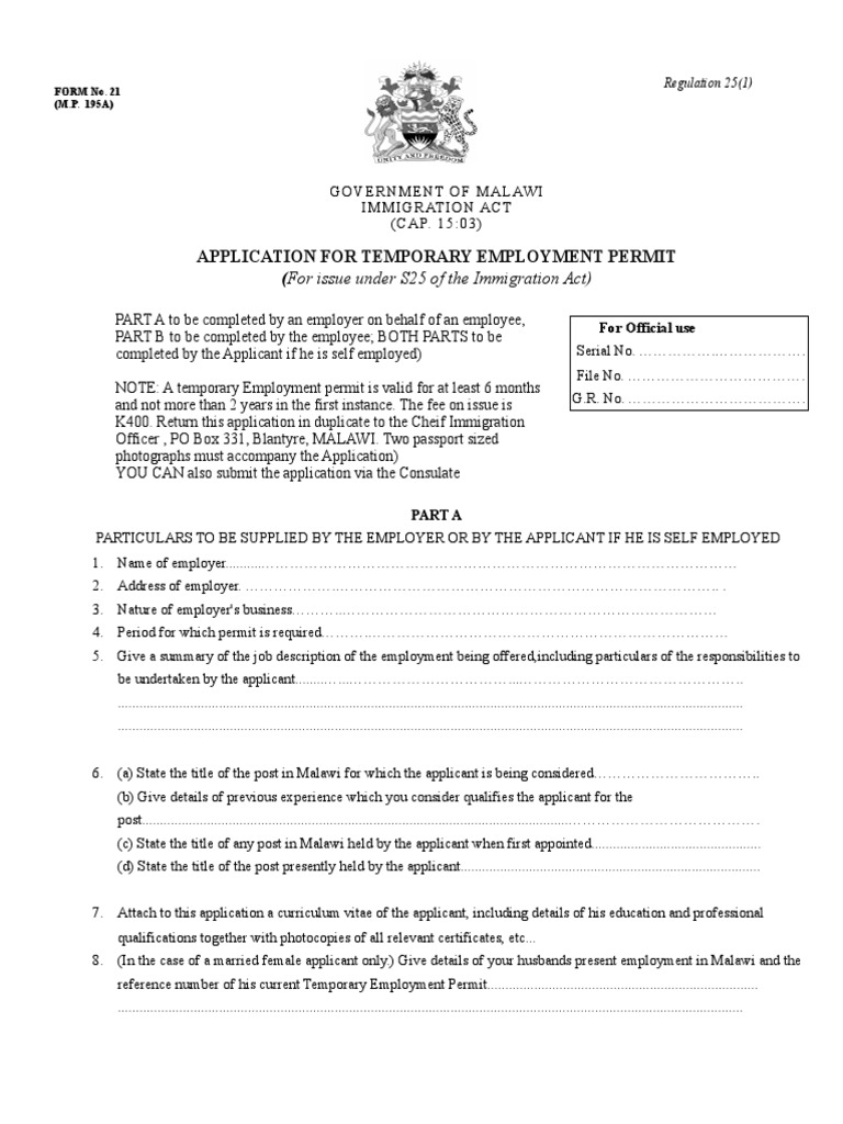 TEP Application F21 | PDF | Travel Visa | Salary