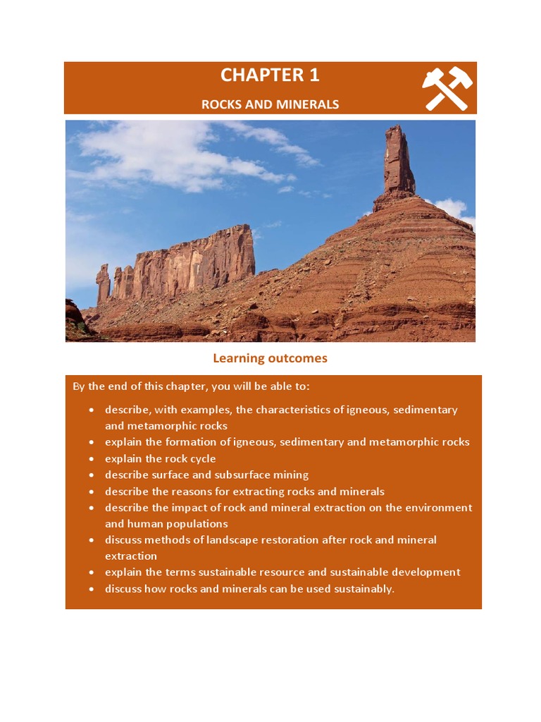 Part 1 Rocks and Minerals | PDF | Sedimentary Rock | Rock (Geology)