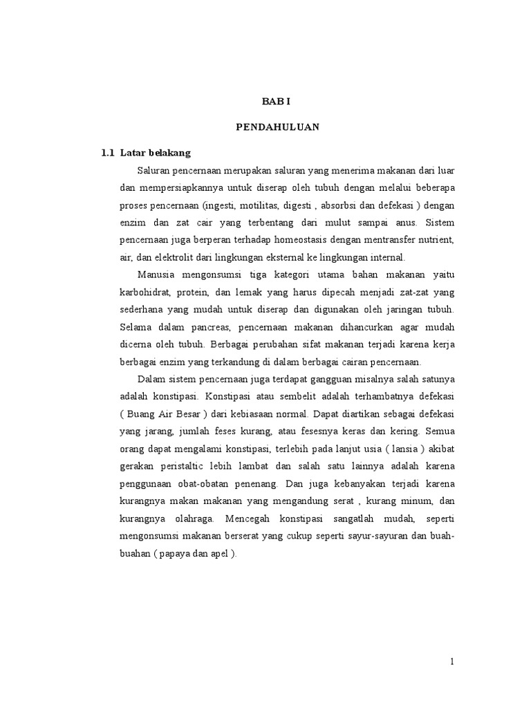 Fisiologi Defekasi dan Konstipasi | PDF