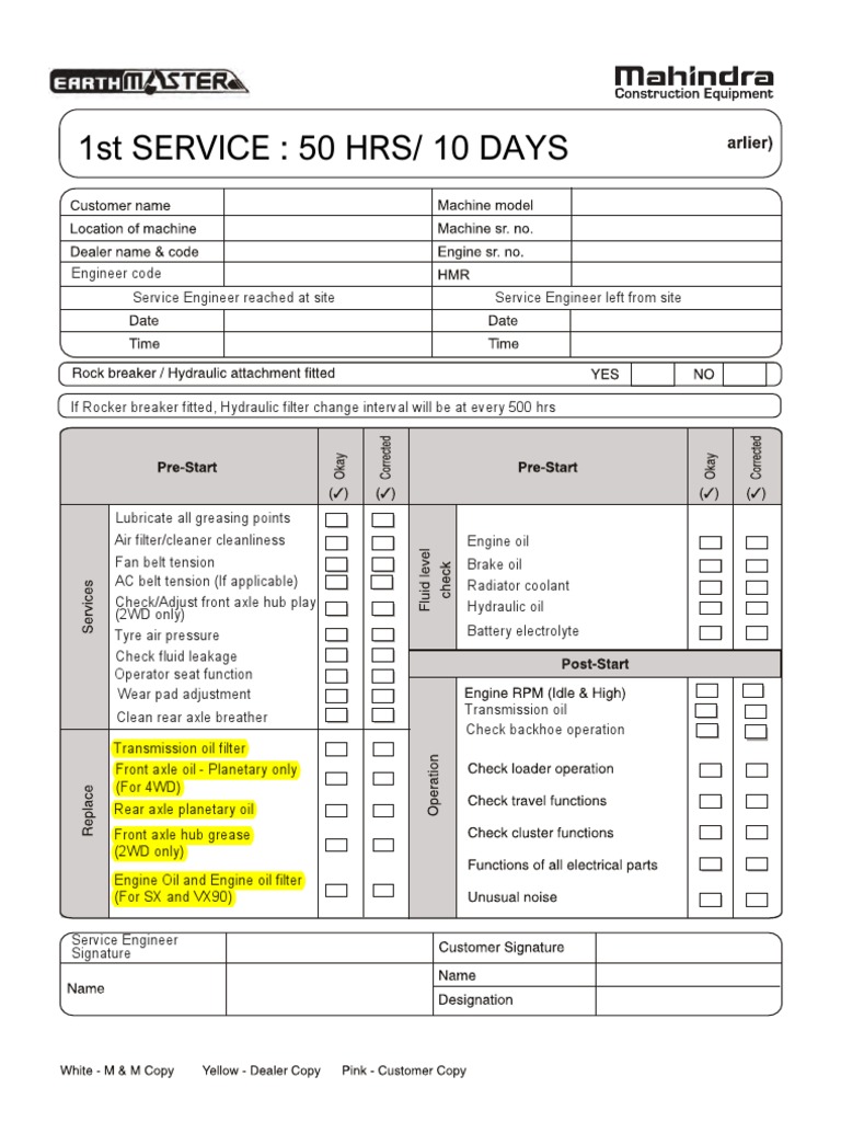 BHL Service Schedules - 2 | PDF | Four Wheel Drive | Motor Oil