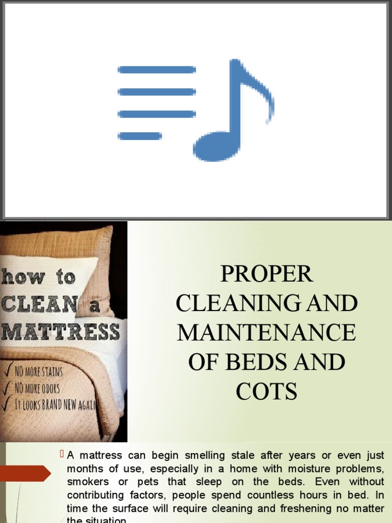 Mattress and Cot Cleaning Guide | PDF | Mattress | Vacuum Cleaner