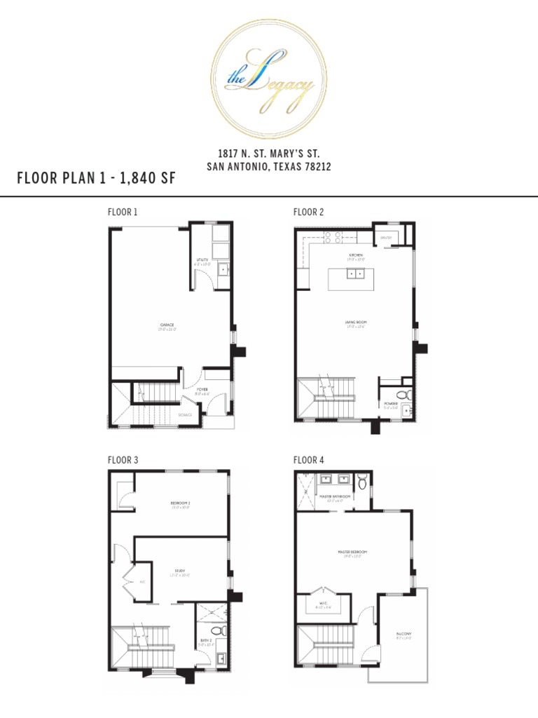 Floor Plans For The Legacy | PDF