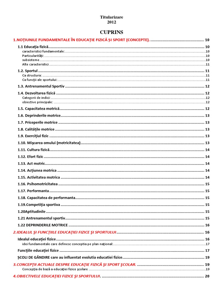Titularizare EFS - TEORIE Si DIDACTICA - Programa Rezolvata | PDF