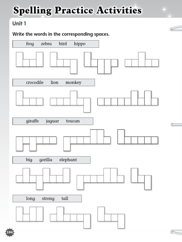 Spelling Activities PDF | PDF
