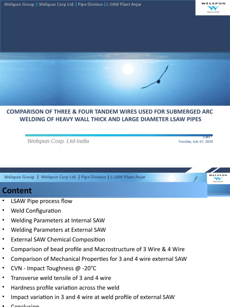 Comparision of Three & Four Tandem Wire System | PDF | Welding ...