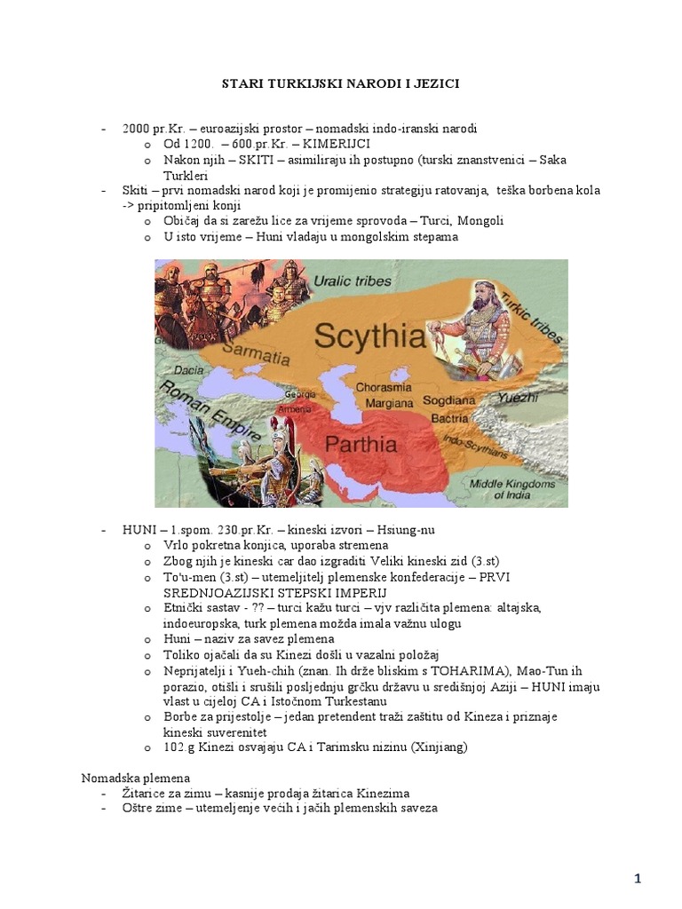 Stari Turkijski Narodi I Jezici | PDF
