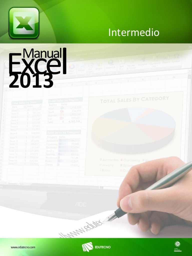 Manual Excel Intermedio 2013 Final PDF | PDF | Microsoft Excel | Función (Matemáticas)