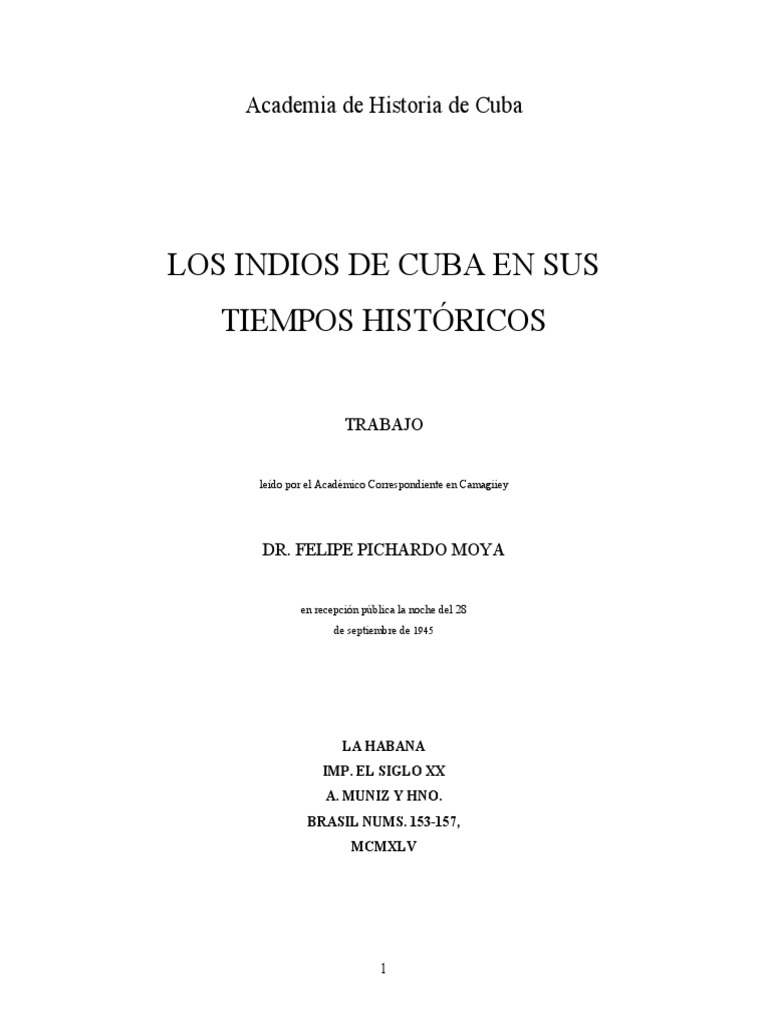 Indios de Cuba: Historia y Herencia | PDF | Cuba | Australianos indígenas