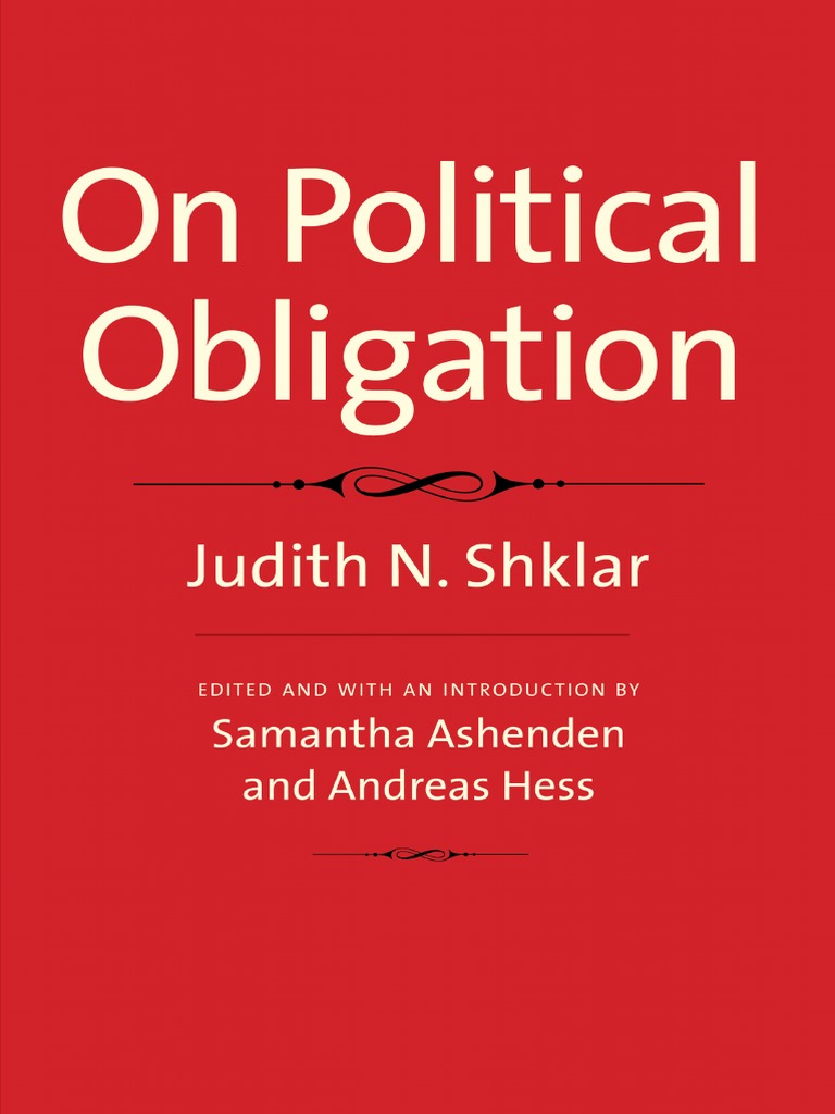 Judith N Shklar - Samantha Ashenden - Andreas Hess - On Political ...