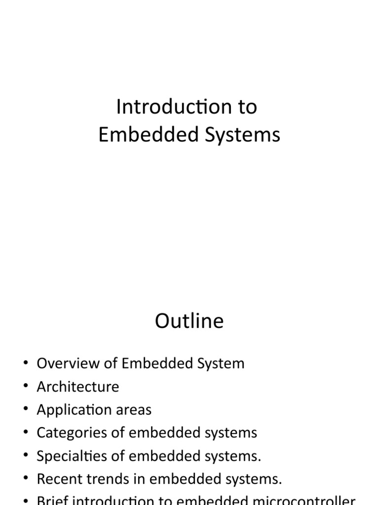 Embedded System | PDF | Embedded System | Microcontroller