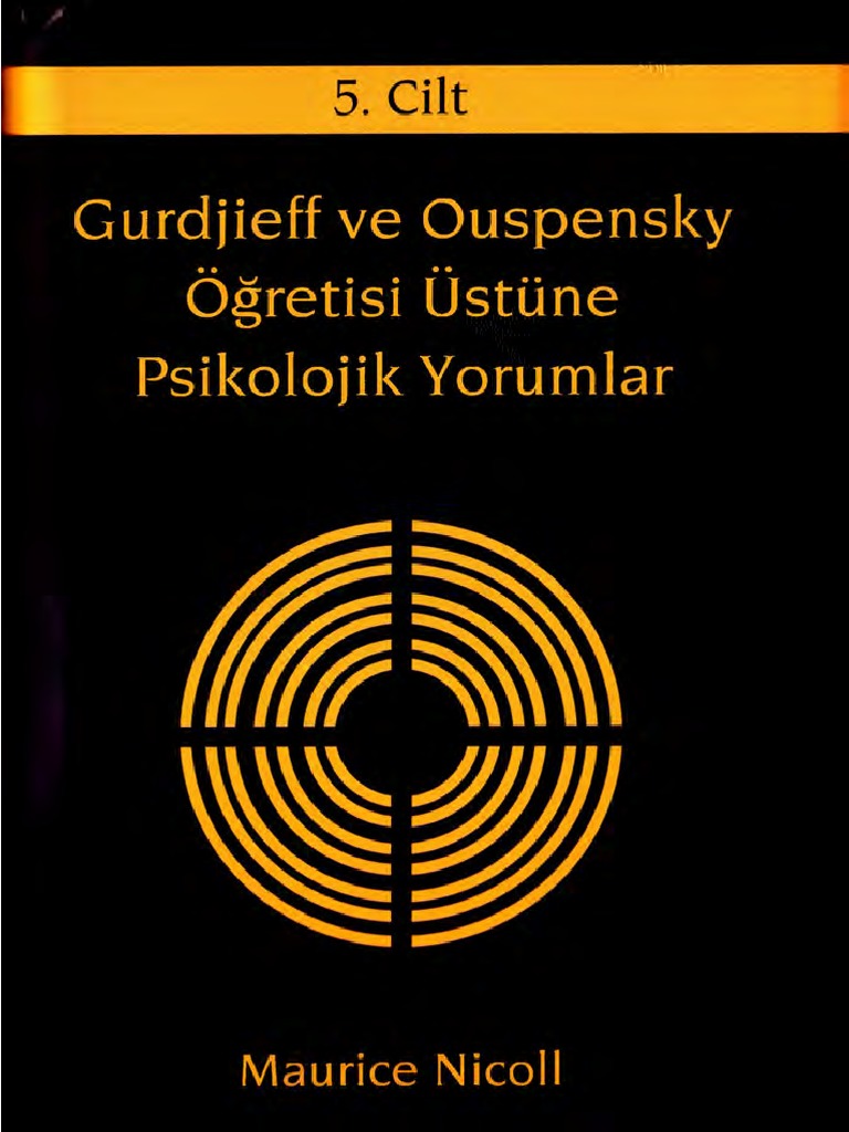 Gurdjieff Ve Ouspensky Öğretisi Üzerine Cilt - 5 | PDF