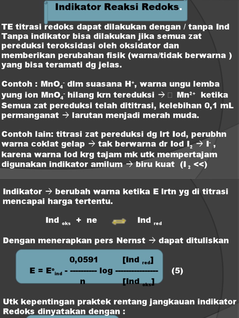 Titrasi Redoks Ii | PDF