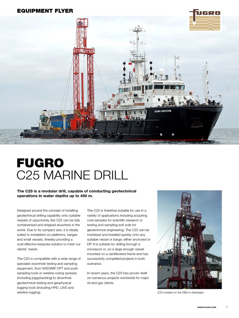 Fugro: C25 Marine Drill | PDF | Geotechnical Engineering | Manufactured ...
