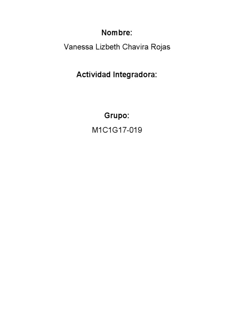 pORTADA PROYECTO INTEGRADOR | PDF