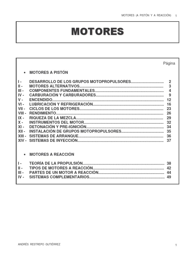 Libro de Motores | PDF | Acelerador | Carburador