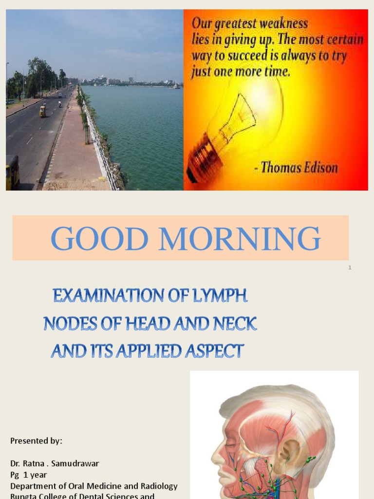 Examination Of Lymph Nodes Of Head And Neck Pdf Lymphatic System