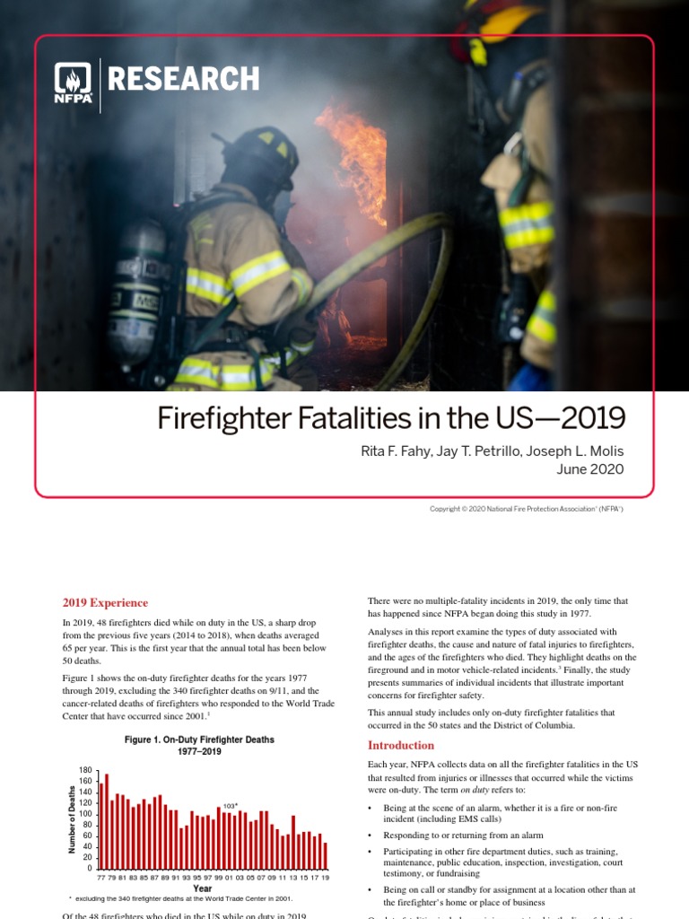 Firefighter Fatalities in The US-2019: Rita F. Fahy, Jay T. Petrillo ...
