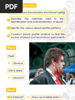 Blood Spatter Analysis Techniques | PDF | Blood Type | Anatomy