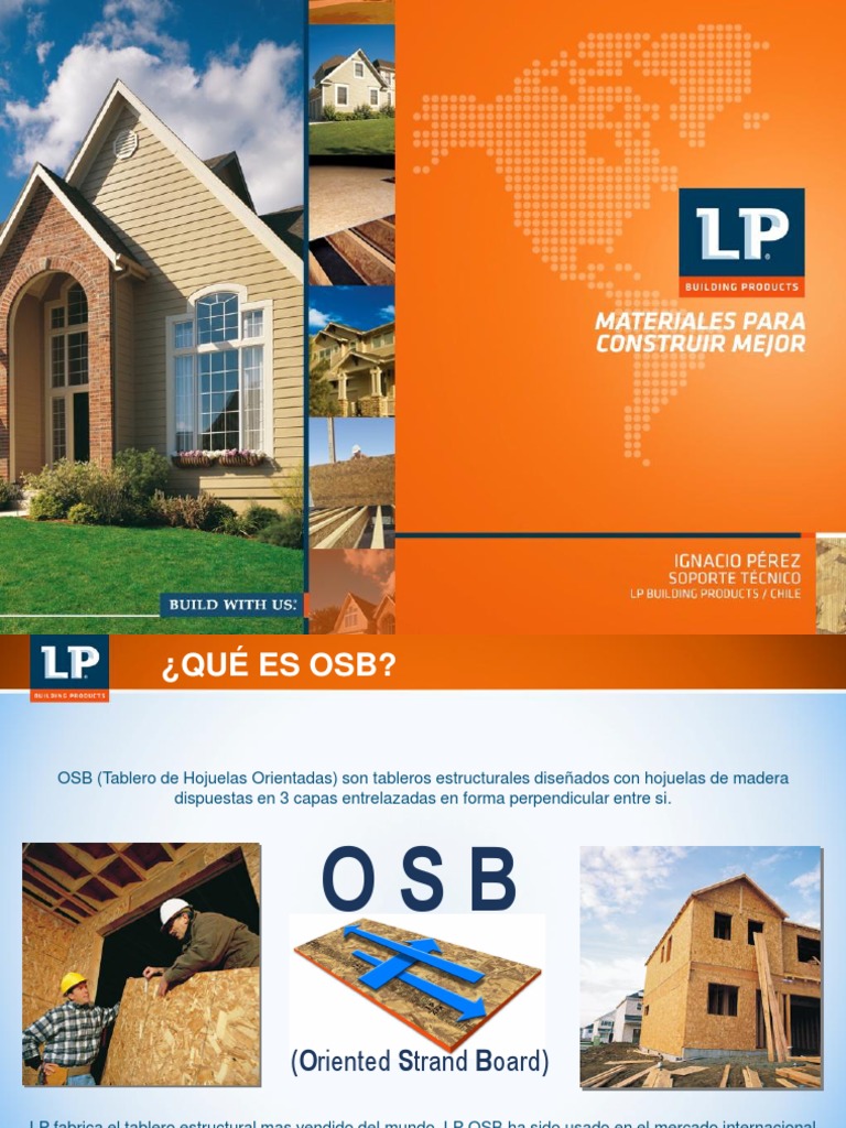 Charla - LP - OSB PANEL TECHSHIELD HWRAP | PDF | Madera | Aluminio
