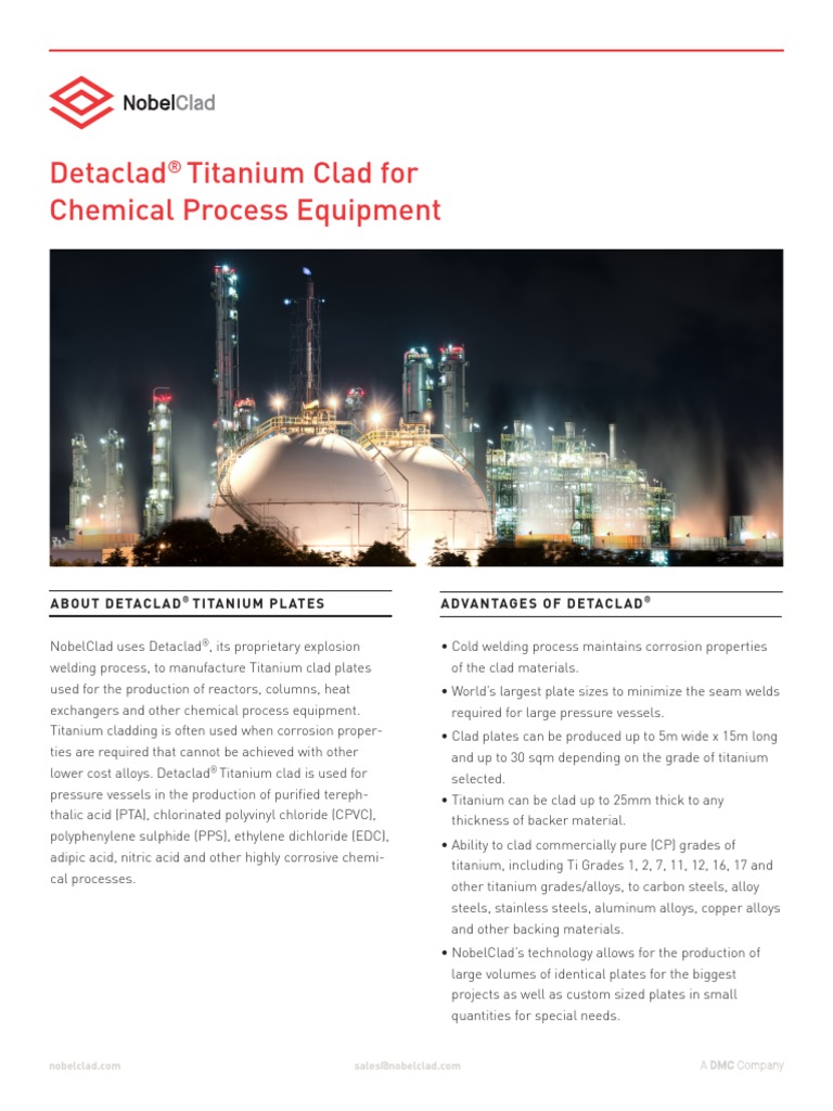 Detaclad Titanium | PDF | Titanium | Welding