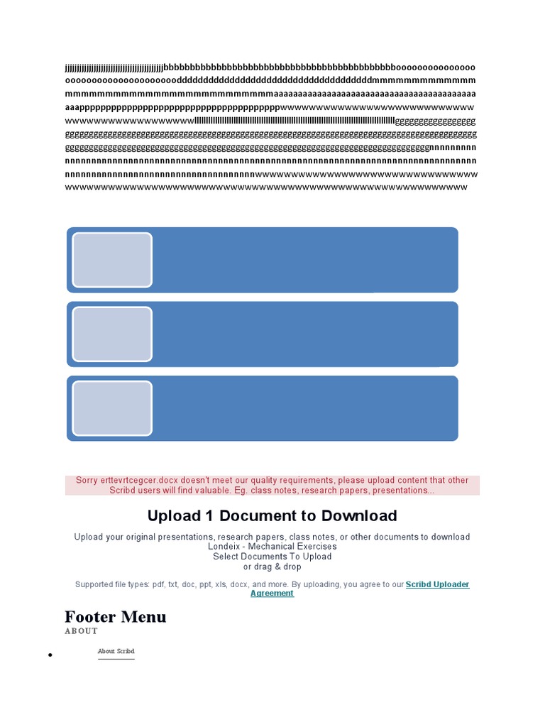 Footer Menu: gt5hgtrh | PDF | Scribd | Cyberspace