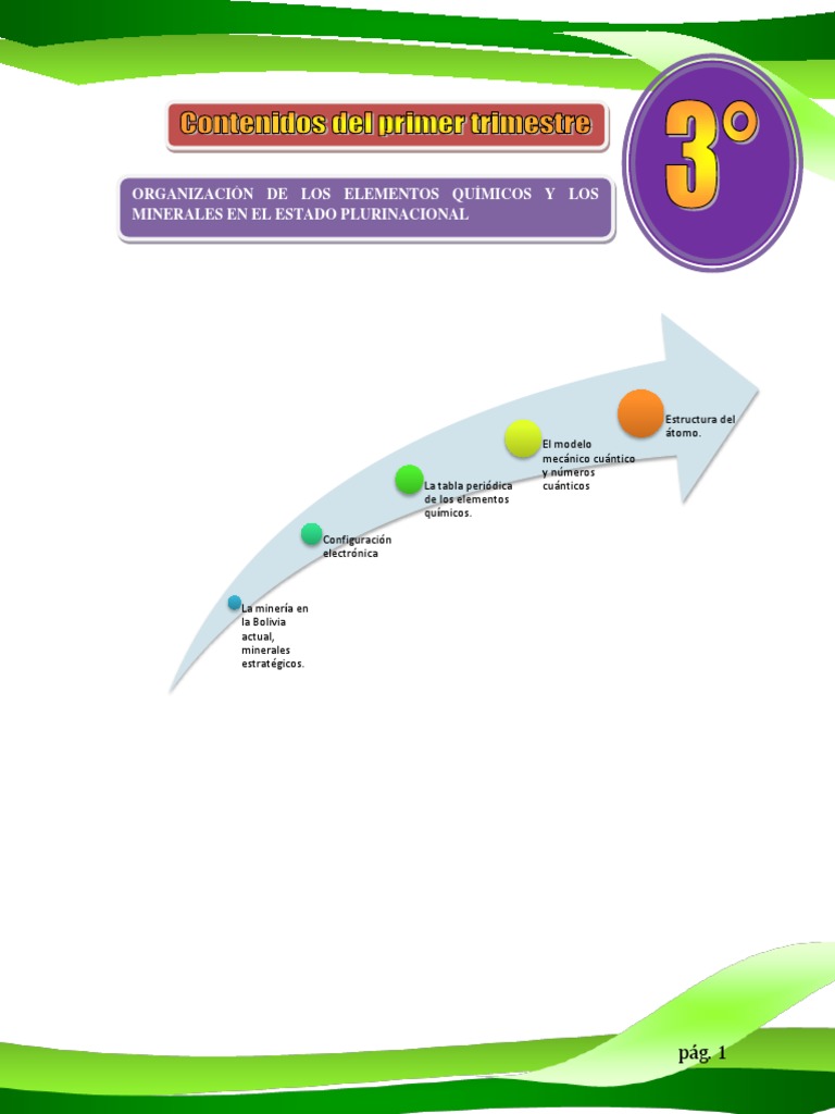 QMC 3ro Sec (Primer Trimestre) PDF | PDF | Átomos | Núcleo atómico