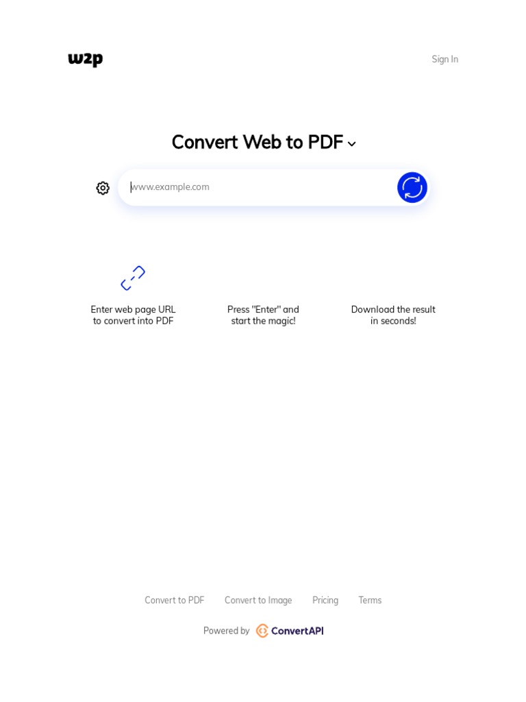 Convert Web To PDF: Sign in | PDF | Computers