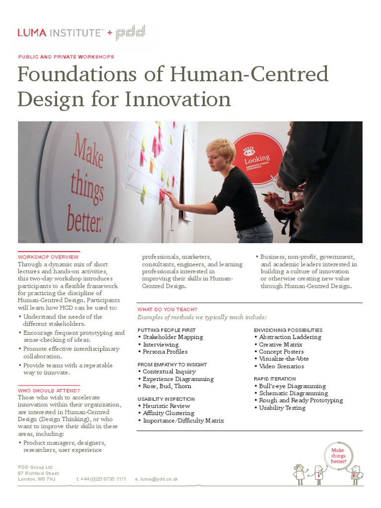 Foundations of Human Centred Design For Innovation | PDF | Usability ...