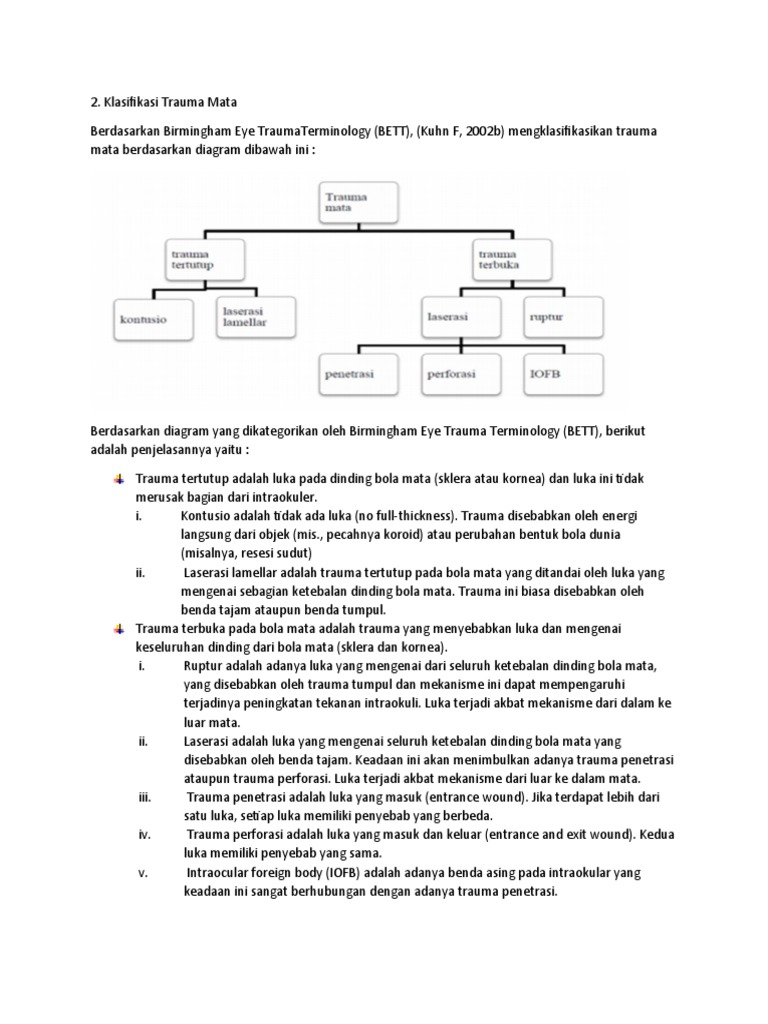 Klasifikasi Trauma Mata | PDF