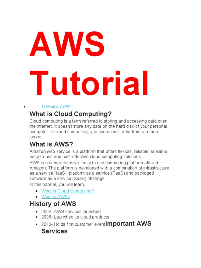 Aws 22 Pdf Amazon Web Services Cloud Computing