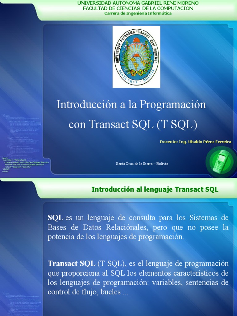 Programacion Con Transact Sql Pdf Byte Sql 