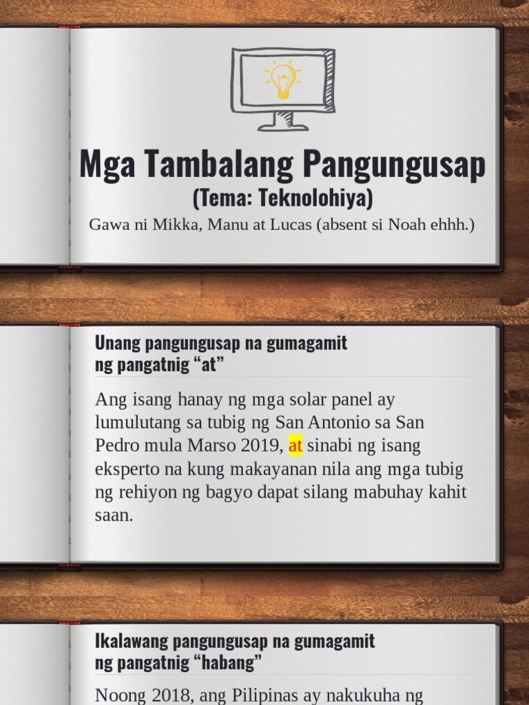 Tambalang Pangungusap | PDF